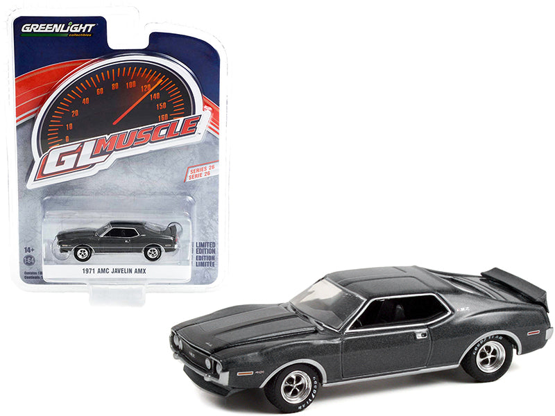 1971 AMC Javelin AMX Charcoal Gray Metallic with Black Nose Stripe ...