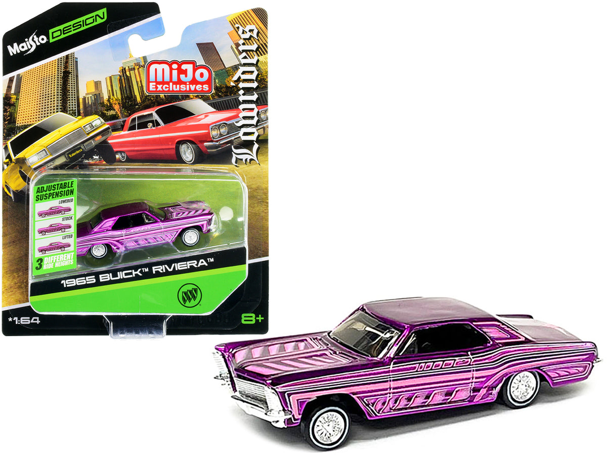 1965 Buick Riviera Lowrider Candy Purple with Graphics Lowriders Series ...