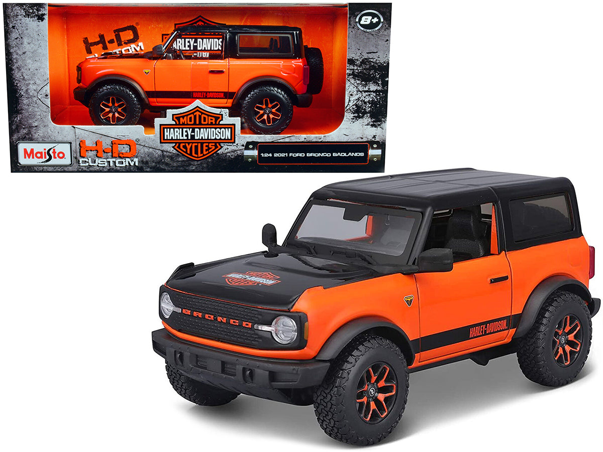 2021 Ford Bronco Badlands Orange and Black Harley Davidson H-D Custom ...
