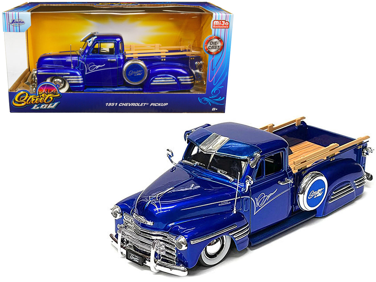 1951 Chevrolet 3100 Pickup Truck Lowrider Candy Blue with Graphics ...