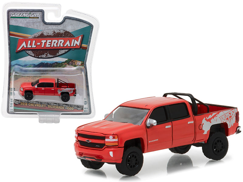 2018 Chevrolet Silverado 1500 Red All Terrain Series 6 1/64 Diecast ...