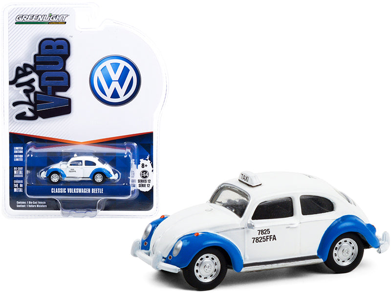 Classic Volkswagen Beetle White and Blue Acapulco Taxi (Mexico) Club ...