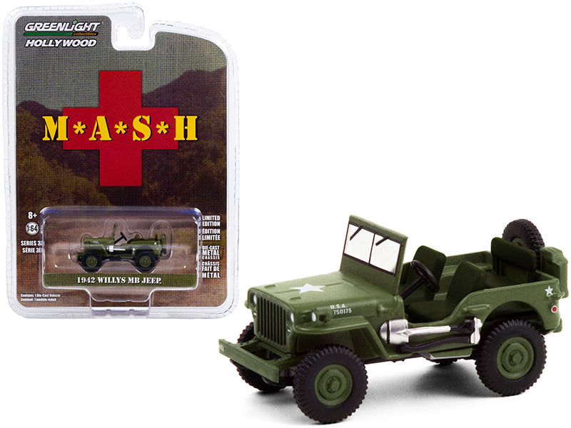 1942 Willys MB Jeep Army Green MASH (1972-1983) TV Series Hollywood ...