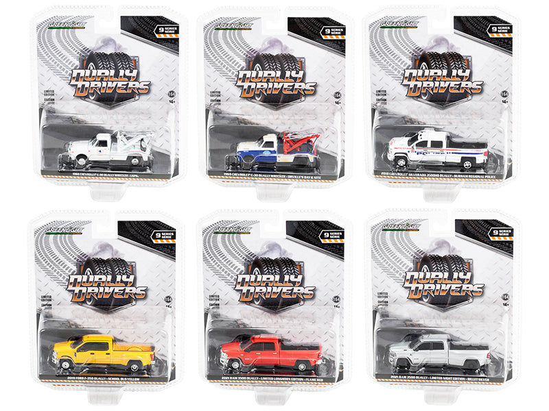Dually Drivers Set of 6 Trucks Series 9 1/64 Diecast Model Cars by ...
