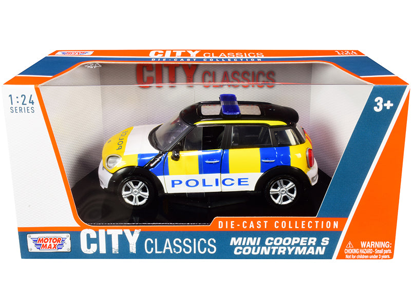 Mini Cooper S Countryman Police Car City Classics Series 1/24 Diecast ...