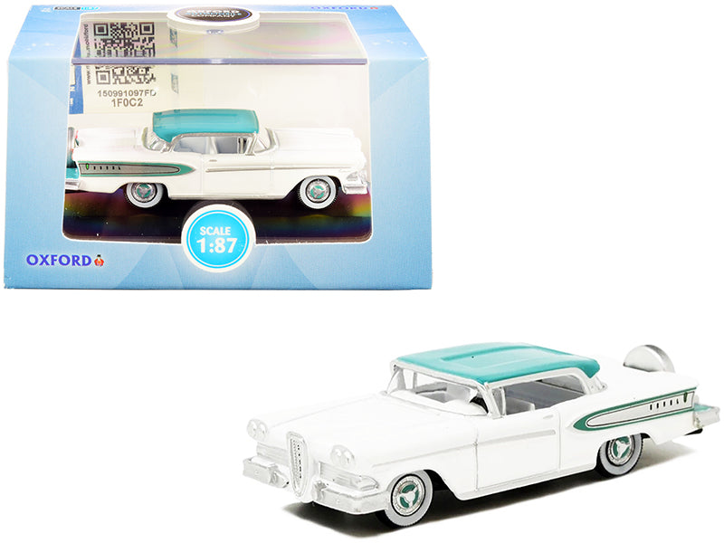 1958 Edsel Citation Snow White and Turquoise 1/87 (HO) Scale Diecast ...