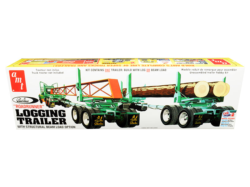 Skill 3 Model Kit Peerless Logging Trailer Roadrunner with Structural ...