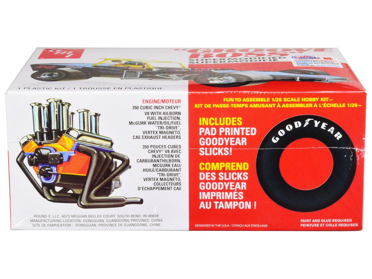 Skill 2 Model Kit Groove Boss Supermodified Racer 1/25 Scale Model by ...