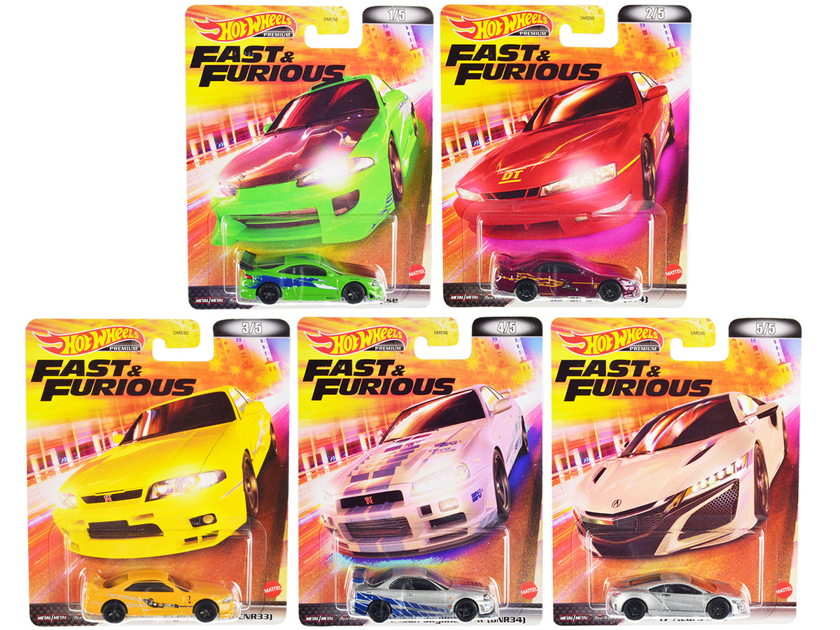Retro Entertainment 2022 Case L Fast and Furious 5 piece Set Diecast ...