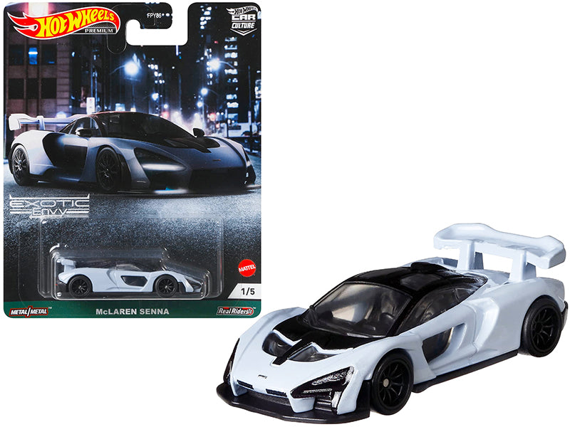 McLaren Senna Light Blue Exotic Envy Series Diecast Model Car by Hot ...