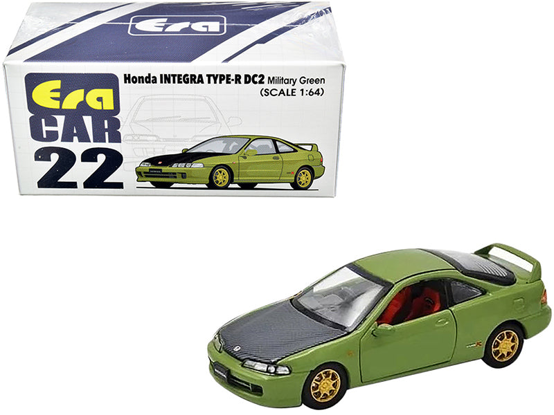 Honda Integra Type-R DC2 Military Green with Carbon Hood and Gold ...