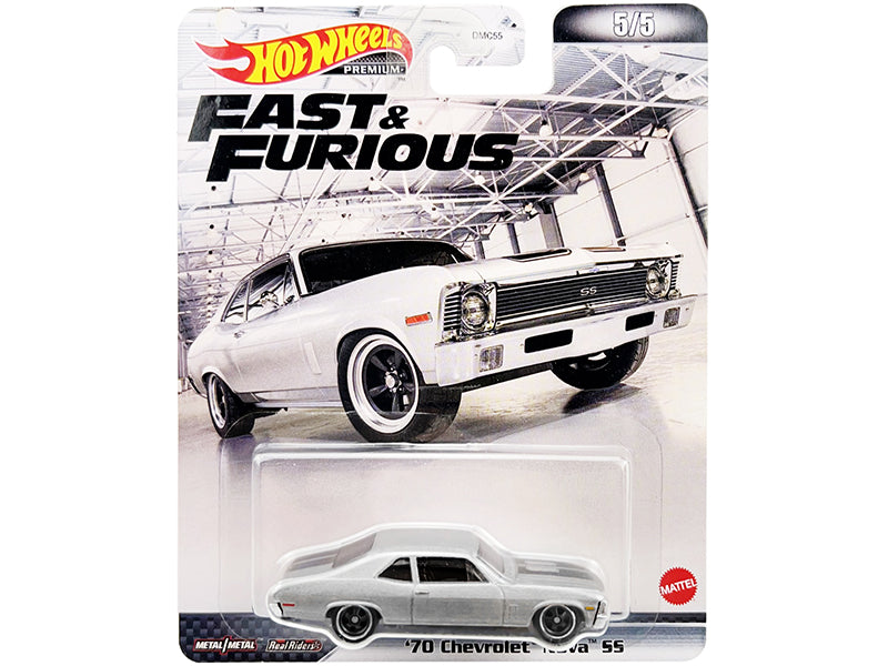 1970 Chevrolet Nova SS Silver Metallic with Black Stripes Fast ...