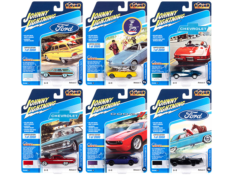 Classic Gold Collection 2020 Set B of 6 Cars Release 3 Limited Edition ...
