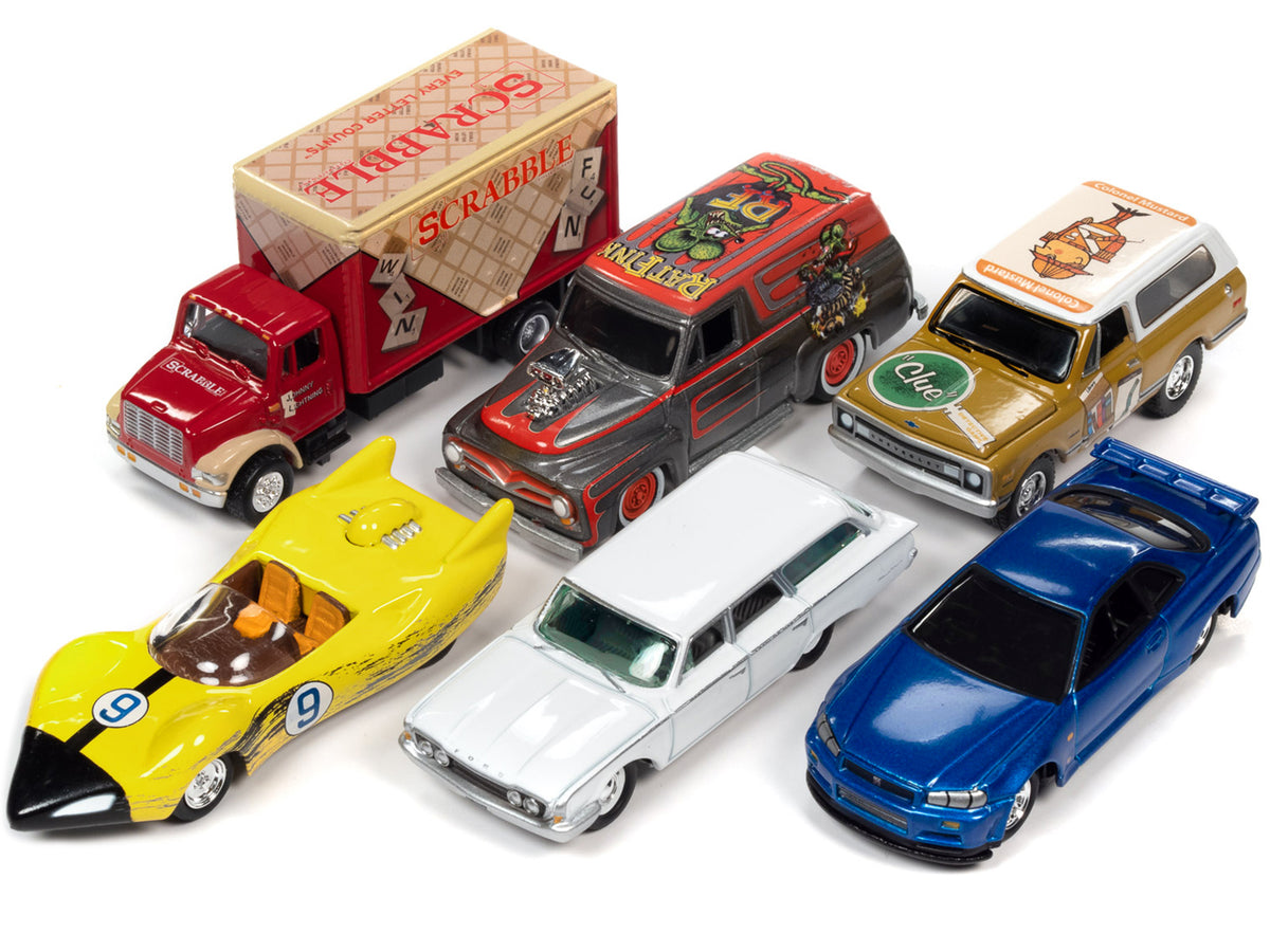 Pop Culture 2022 Set of 6 Cars Release 2 1/64 Diecast Model Cars by ...