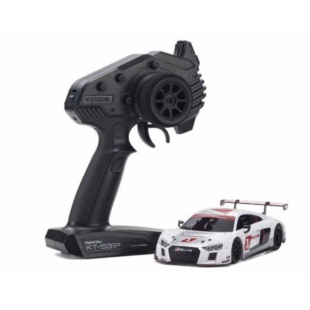 Kyosho 32344AS Mini-Z RWD MR-03 Readyset Audi R8 LMS 2015 RC Car White ...