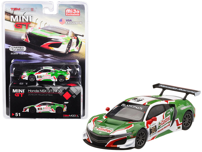 Honda NSX GT3 #30 Castrol 24 Hours of Spa (2018) Limited Edition to ...